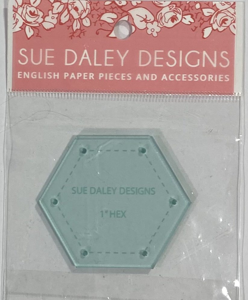 Sue Daley 1" Hexagon Template – Mama Bears Quilt Shoppe