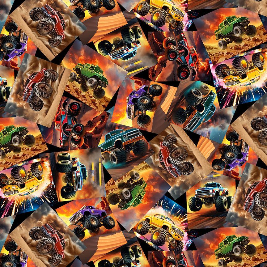 Thrill Seeker Monster Trucks CD3948 – Mama Bears Quilt Shoppe