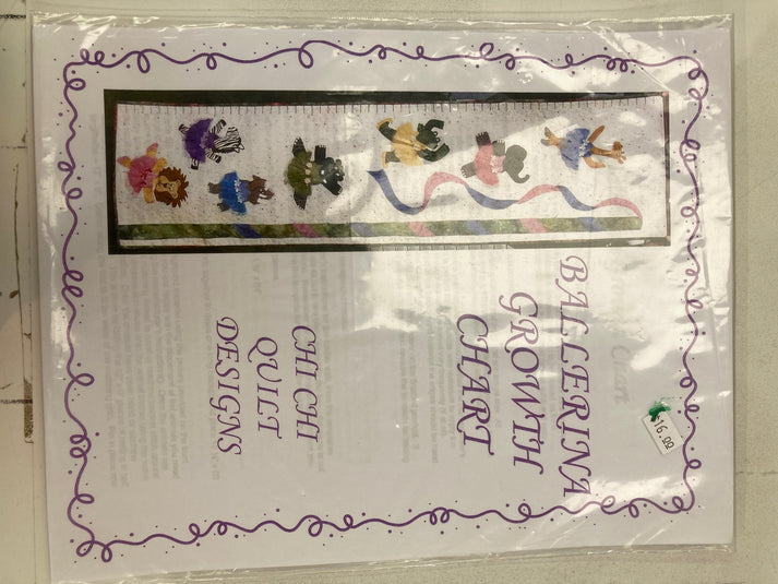 Ballerina Growth Chart Quilt Pattern – Mama Bears Quilt Shoppe