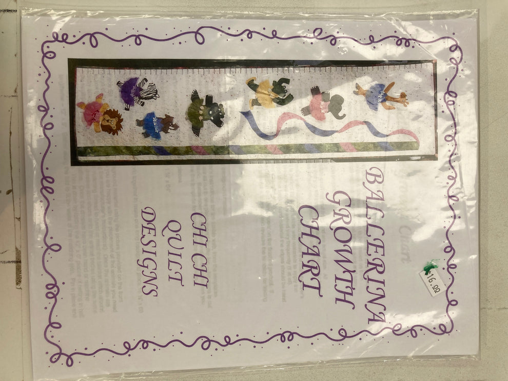 Ballerina Growth Chart Quilt Pattern – Mama Bears Quilt Shoppe